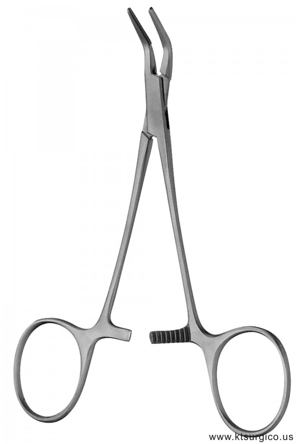 Selman Peripheral Blood Vessel Curved Forceps - KT Surgico