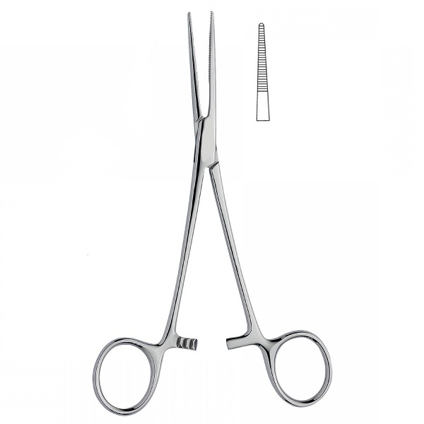 Kelly-Rankin Hemostatic Forceps Serrated Straight 16cm Clamps - KT Surgico